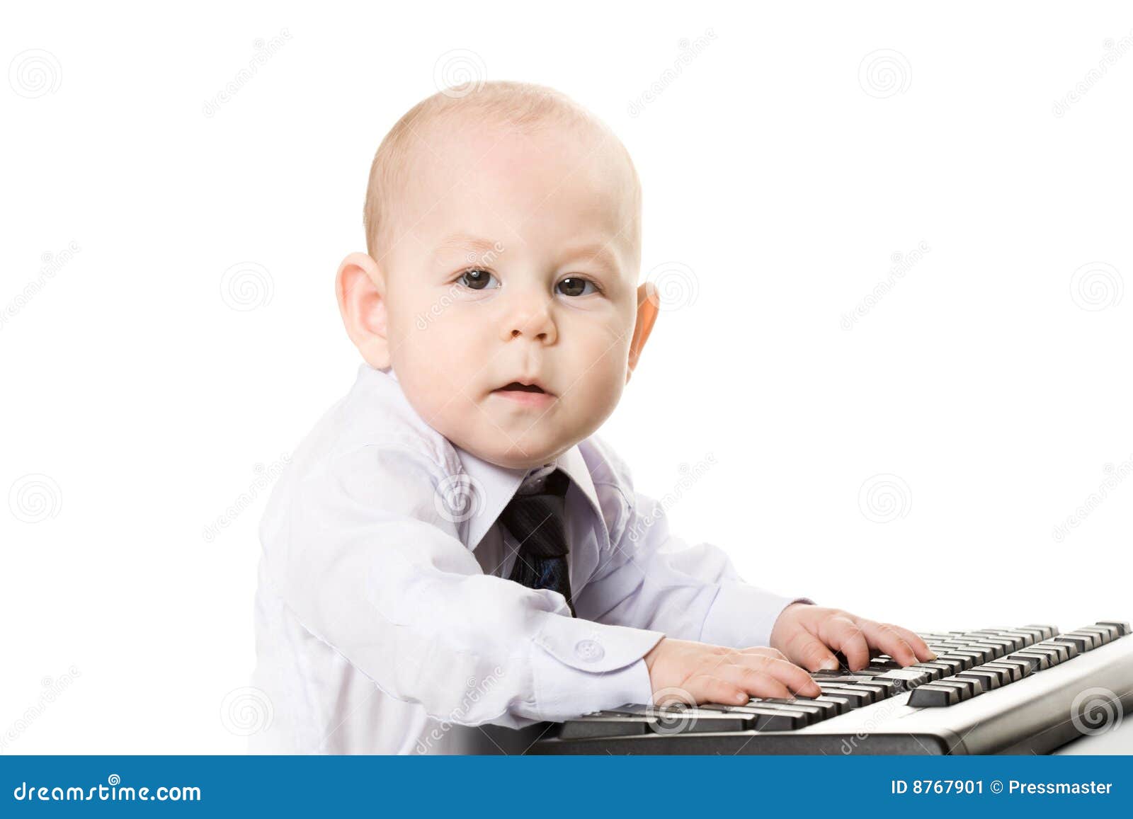 Typing stock image. Image of cutie, cute, newborn, corporate - 8767901
