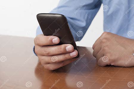 Typing on cell phone stock photo. Image of cell, male - 33452904