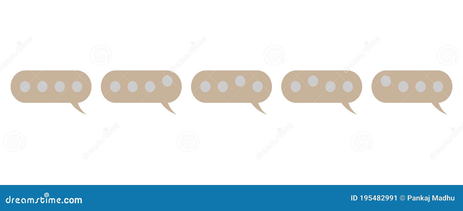 Typing in a Chat Bubble Icon Set. Concept of Typing. Speech Bubble Icon ...