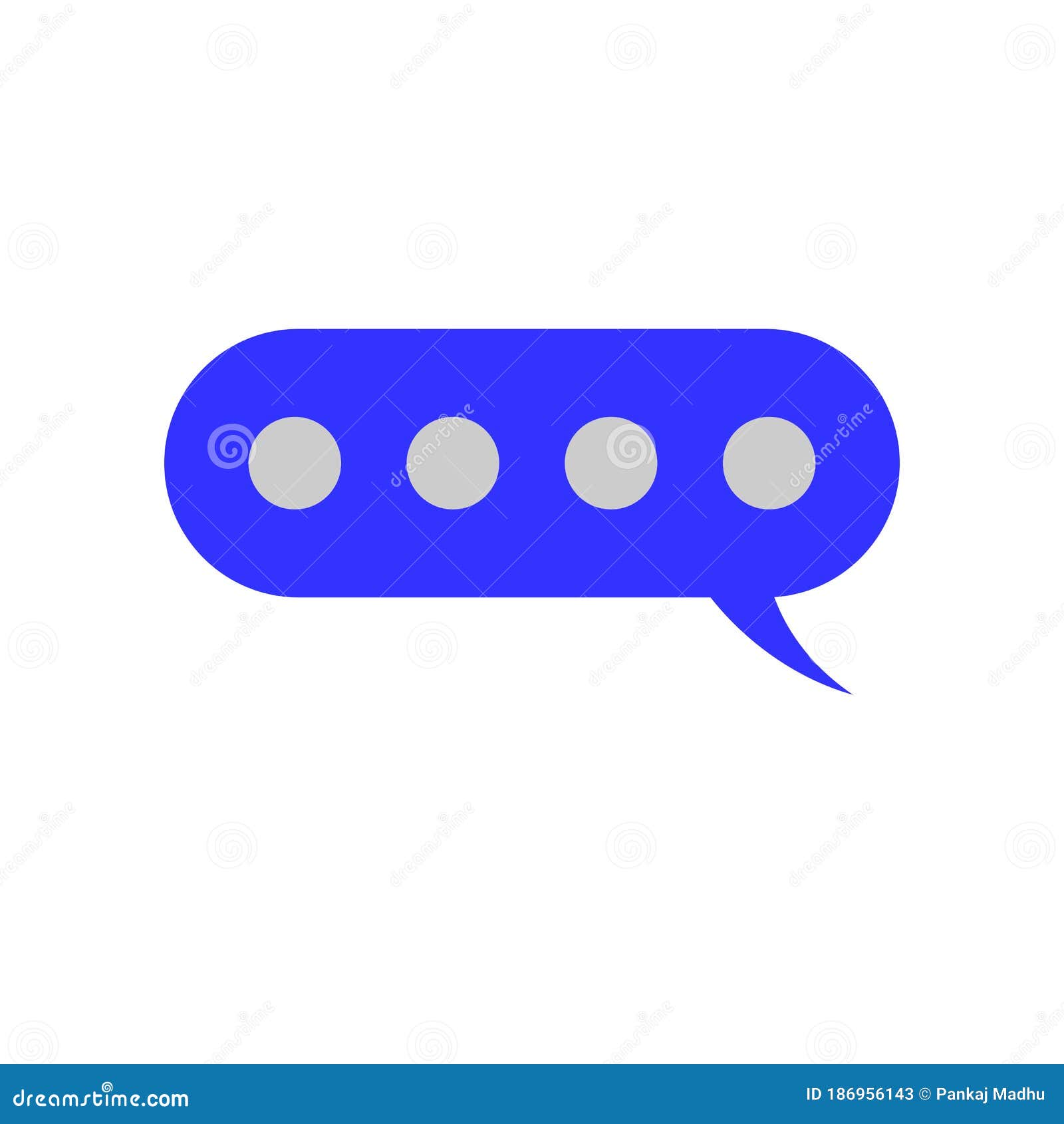 Typing in a Chat Bubble Icon.Speech Bubble Icon.Concept of SMS/chat ...