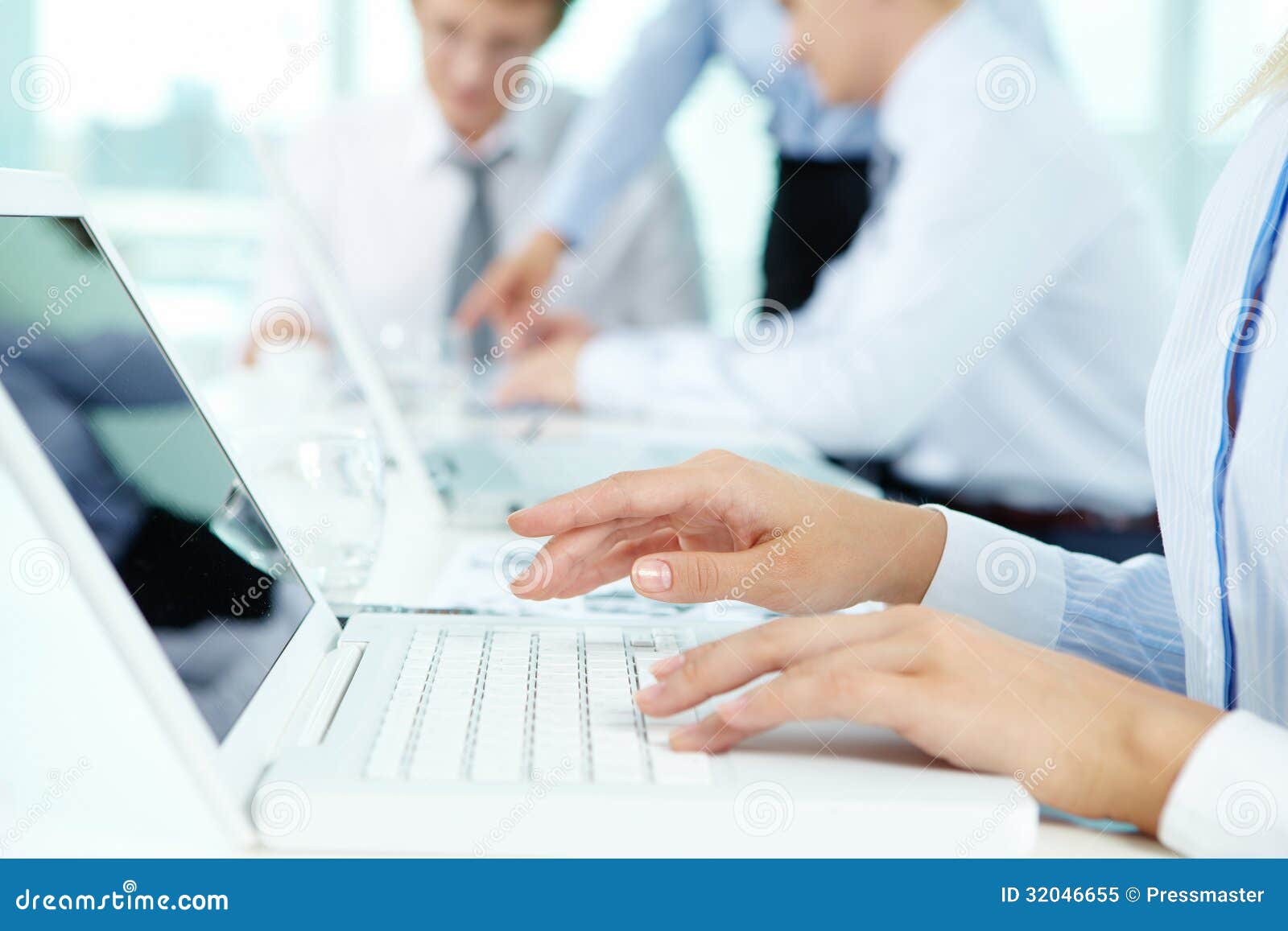 Typing stock image. Image of interacting, human, computer - 32046655