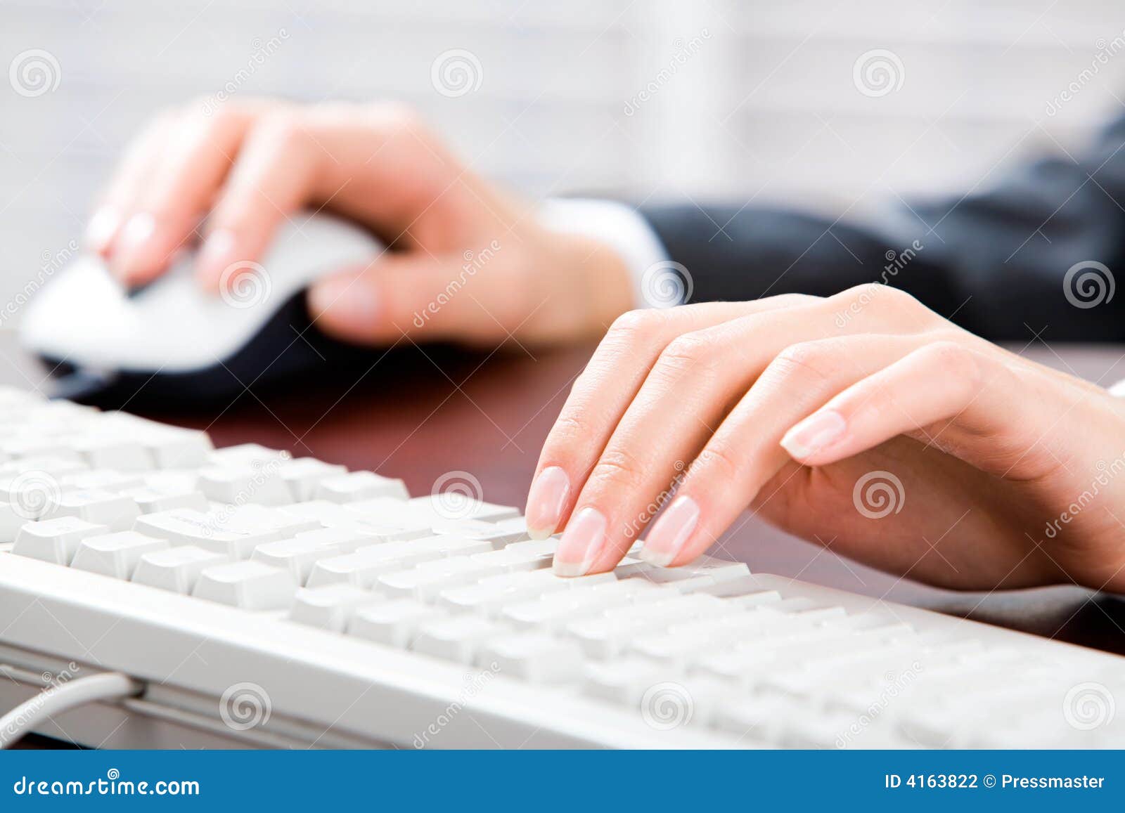 Typing documents stock photo. Image of input, equipment - 4163822