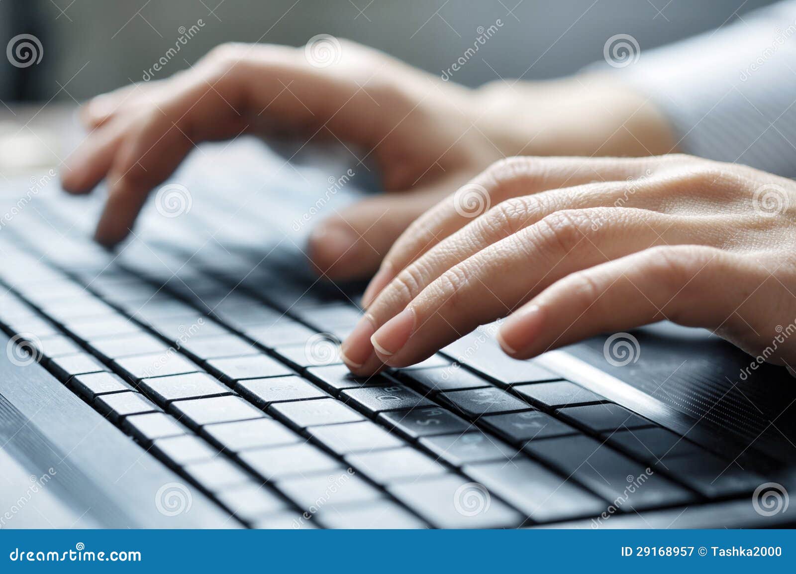 Typing female hands stock image. Image of planning, fingernail - 29168957