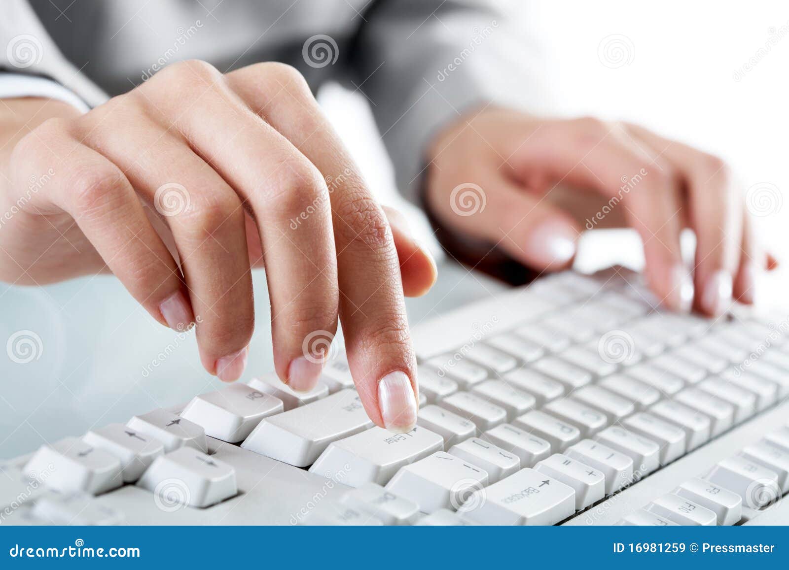 Typing hand stock image. Image of device, business, equipment - 16981259