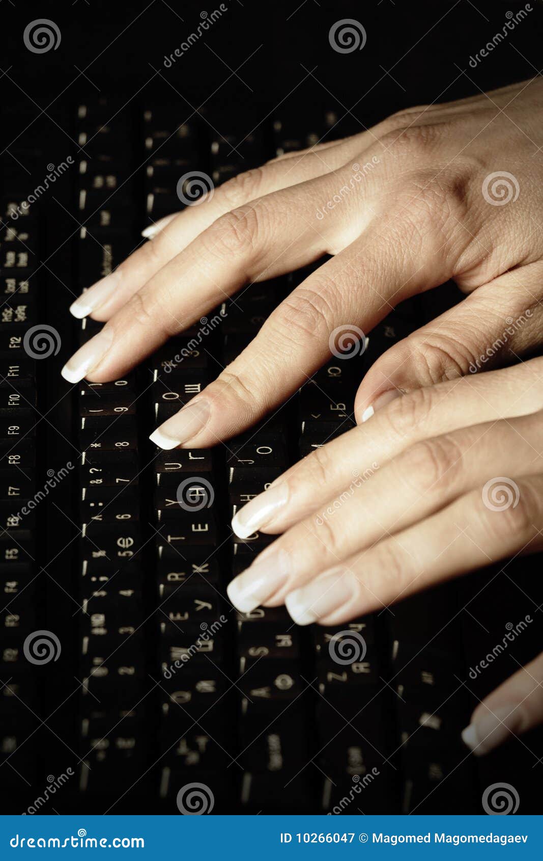 Typing hands stock image. Image of beautiful, typing - 10266047