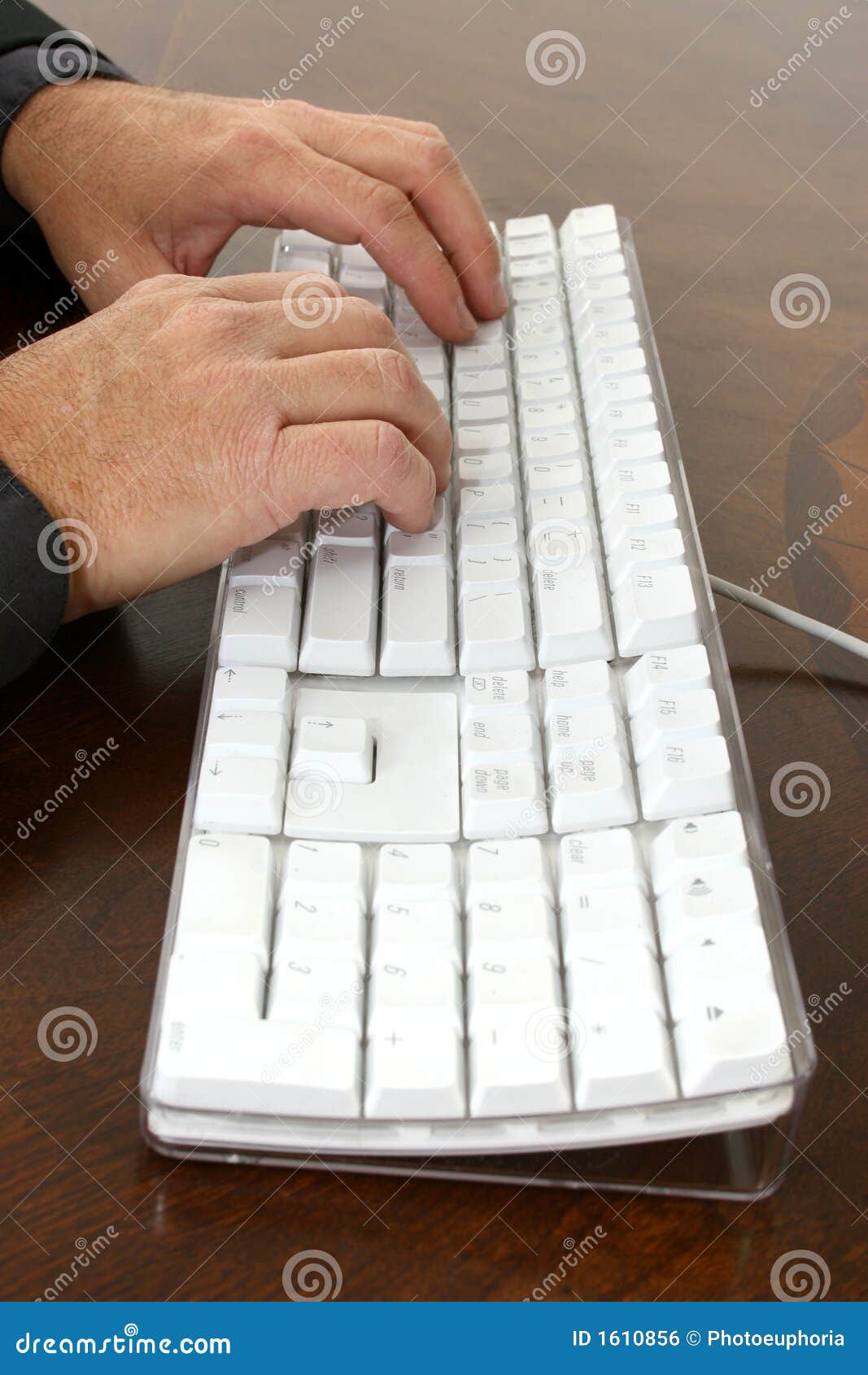 Typing Hands stock photo. Image of professional, desk - 1610856