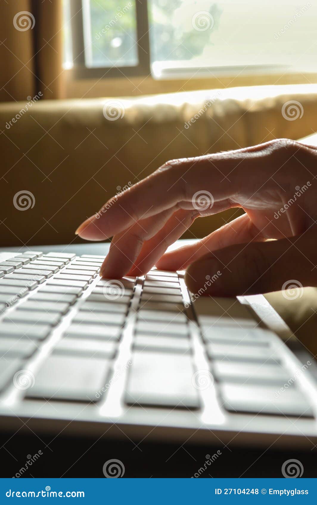 Typing hands on keyboard stock photo. Image of keypad - 27104248