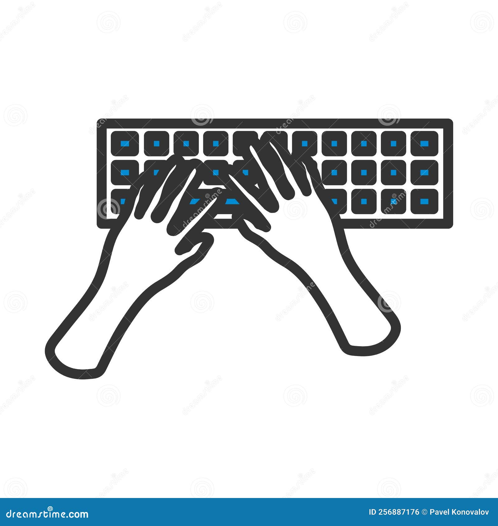 Typing Icon Vector Isolated On White Background, Typing Sign ...