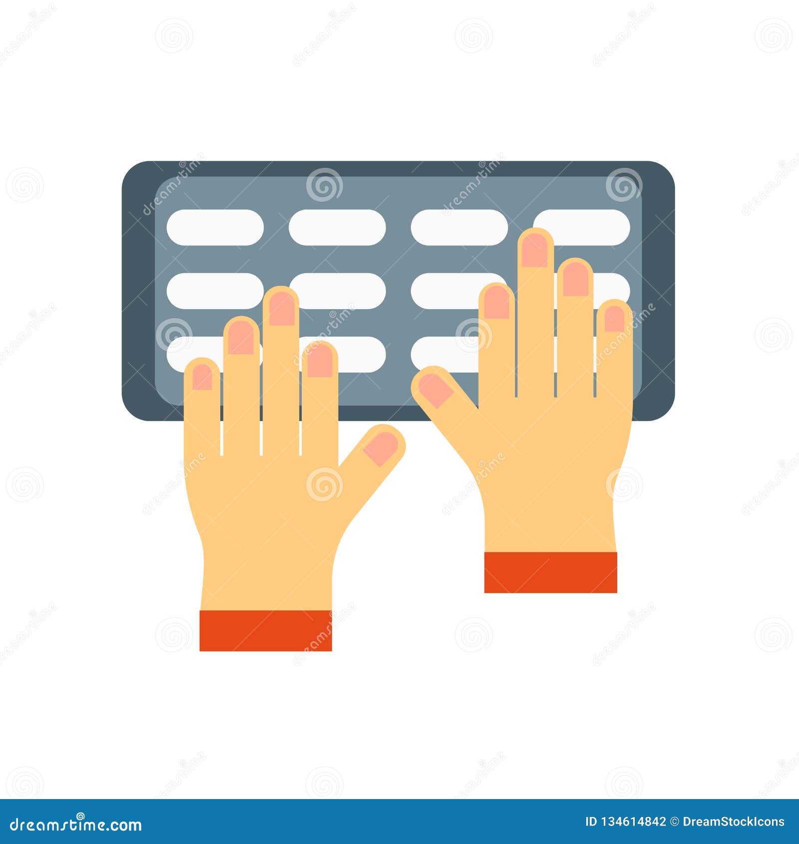 Typing Icon Cartoon Vector | CartoonDealer.com #219346235