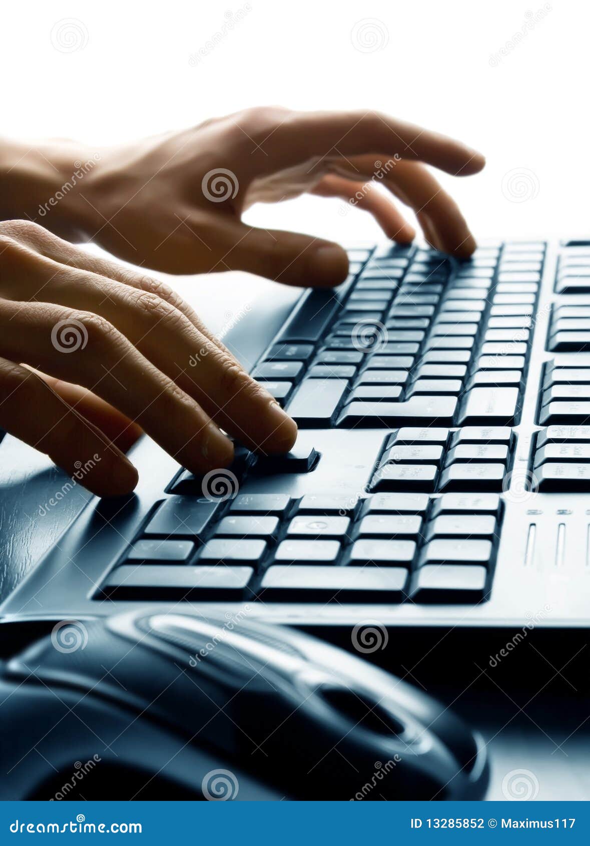 Typing on keyboard stock photo. Image of employment, corporate - 13285852