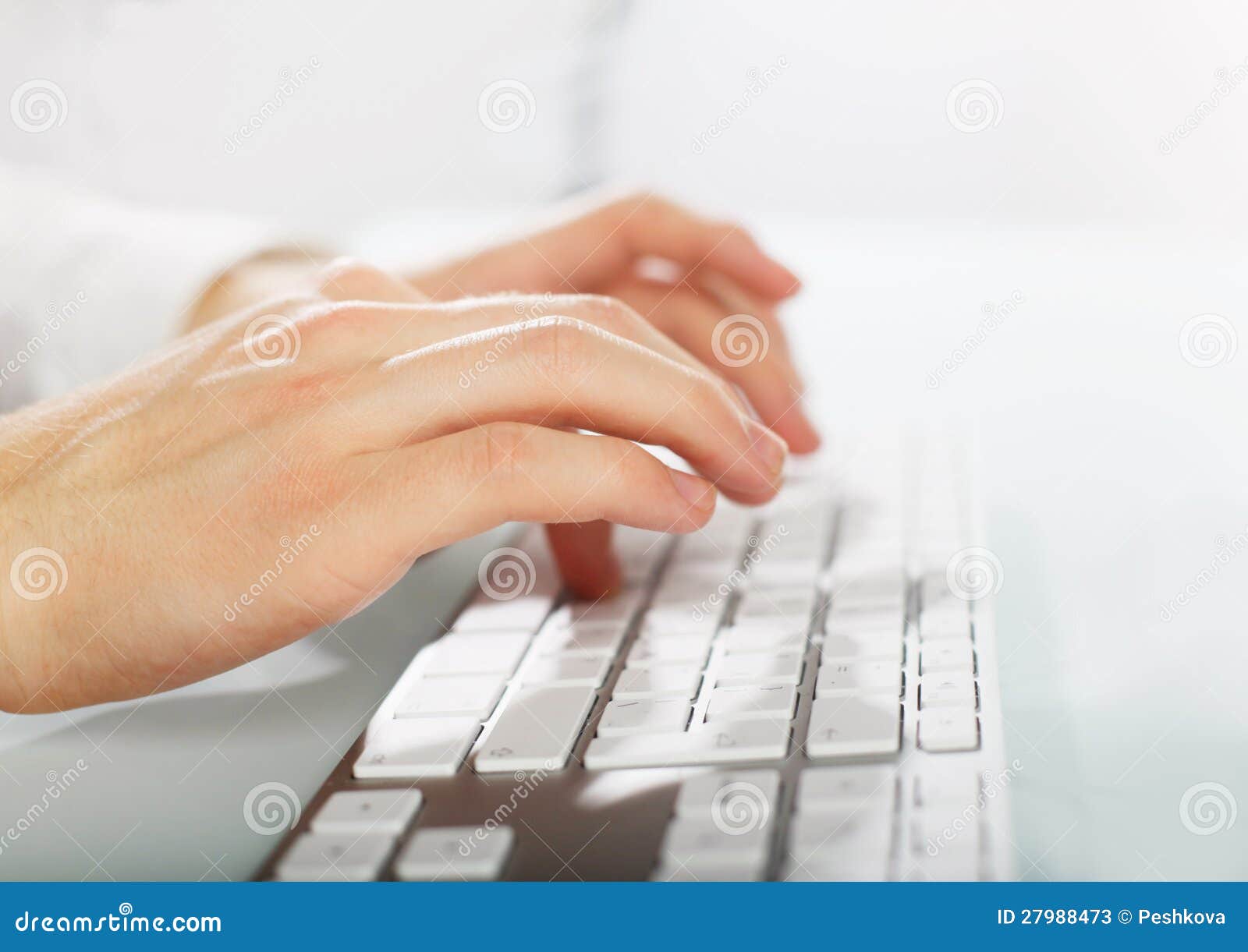 Typing on keyboard stock image. Image of equipment, hand - 27988473