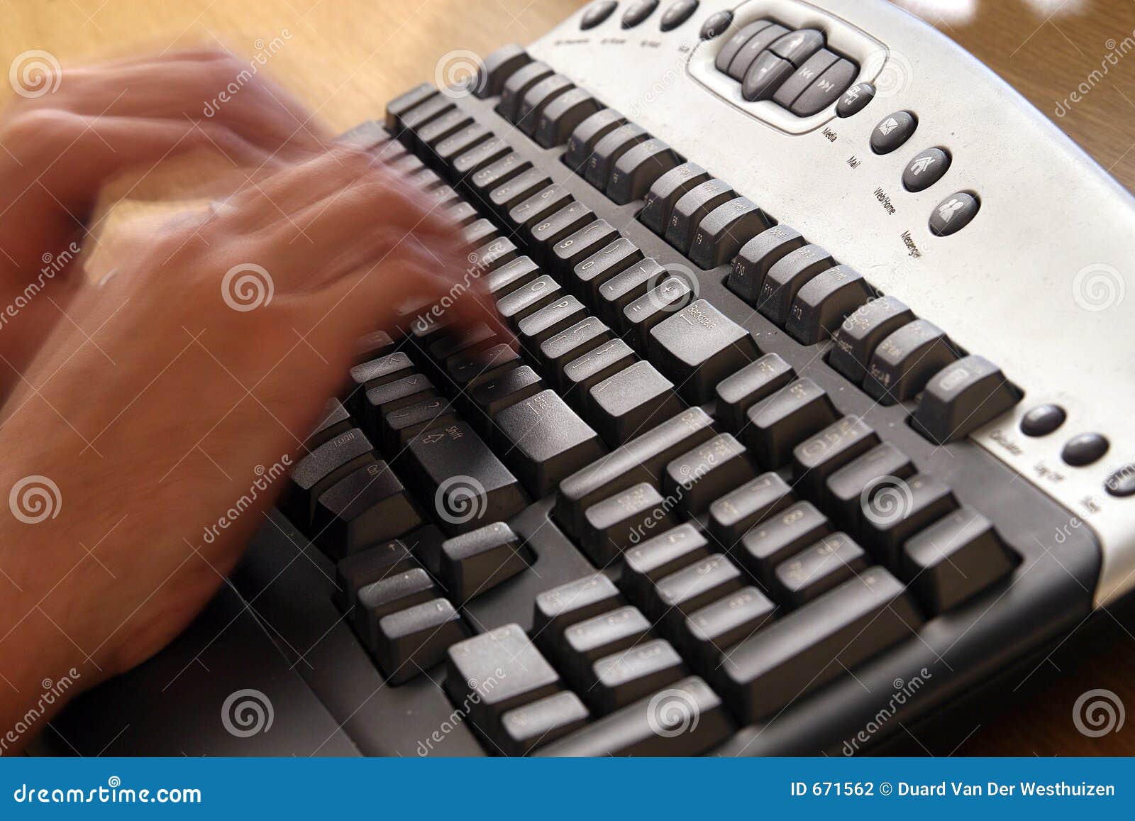 Typing on keyboard stock photo. Image of keys, hands, enter - 671562