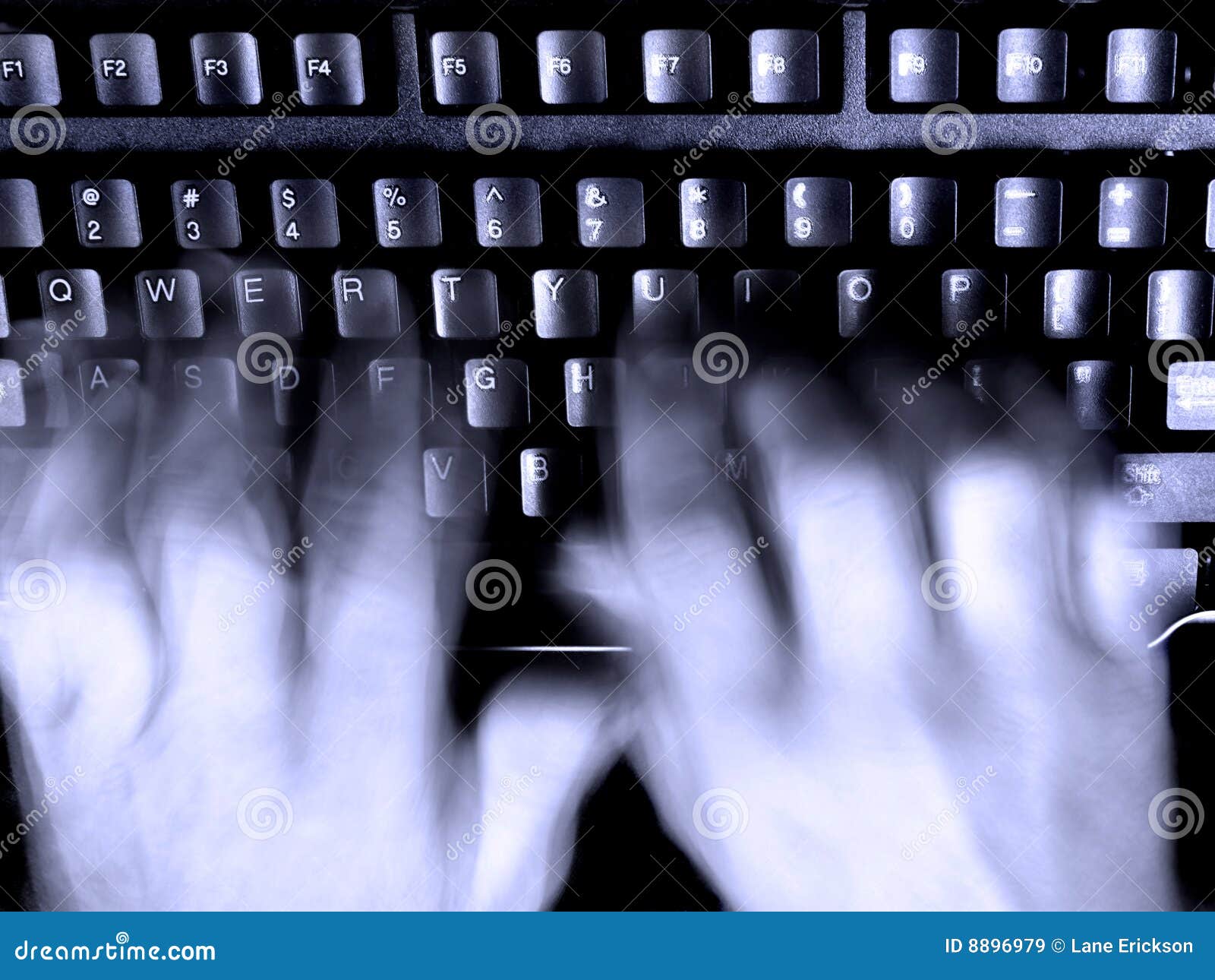 Typing on Keyboard Blurry Hands Stock Image - Image of corporate, blur ...
