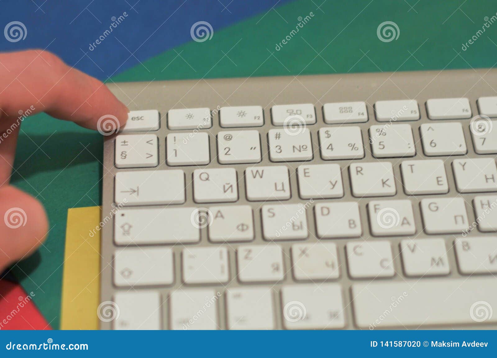 Typing on Keyboard. Keypad. Desktop. Digital Stock Photo - Image of ...