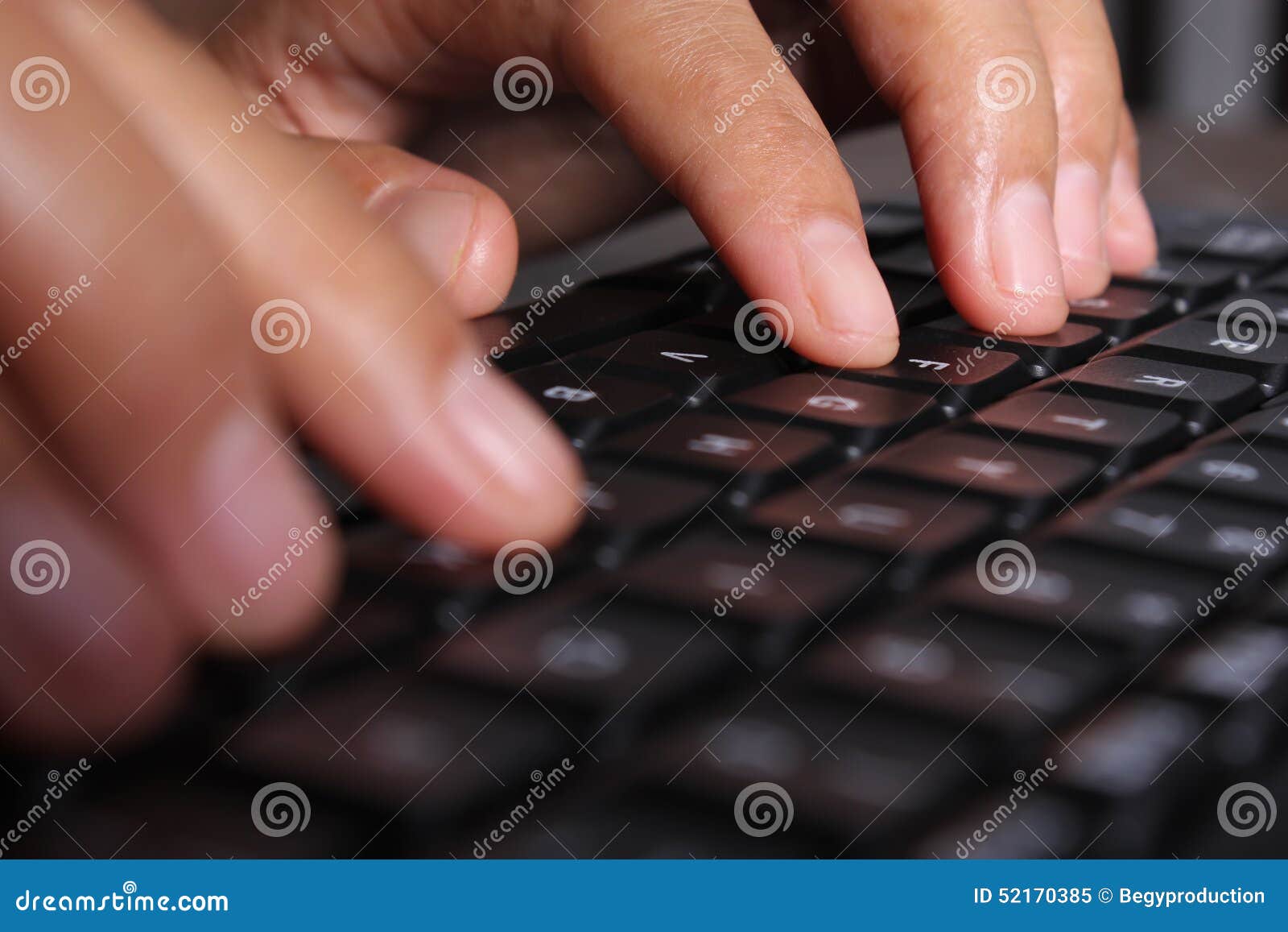 Typing on keyboard stock image. Image of female, people - 52170385
