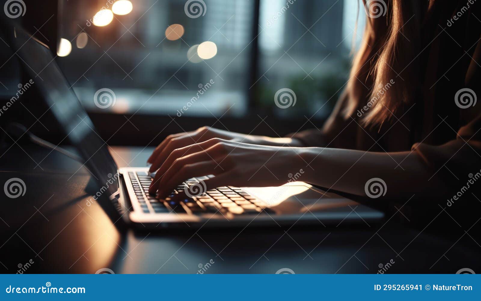 Person Typing on a Keyboard Typing on Keyboard Amazing Illustration ...