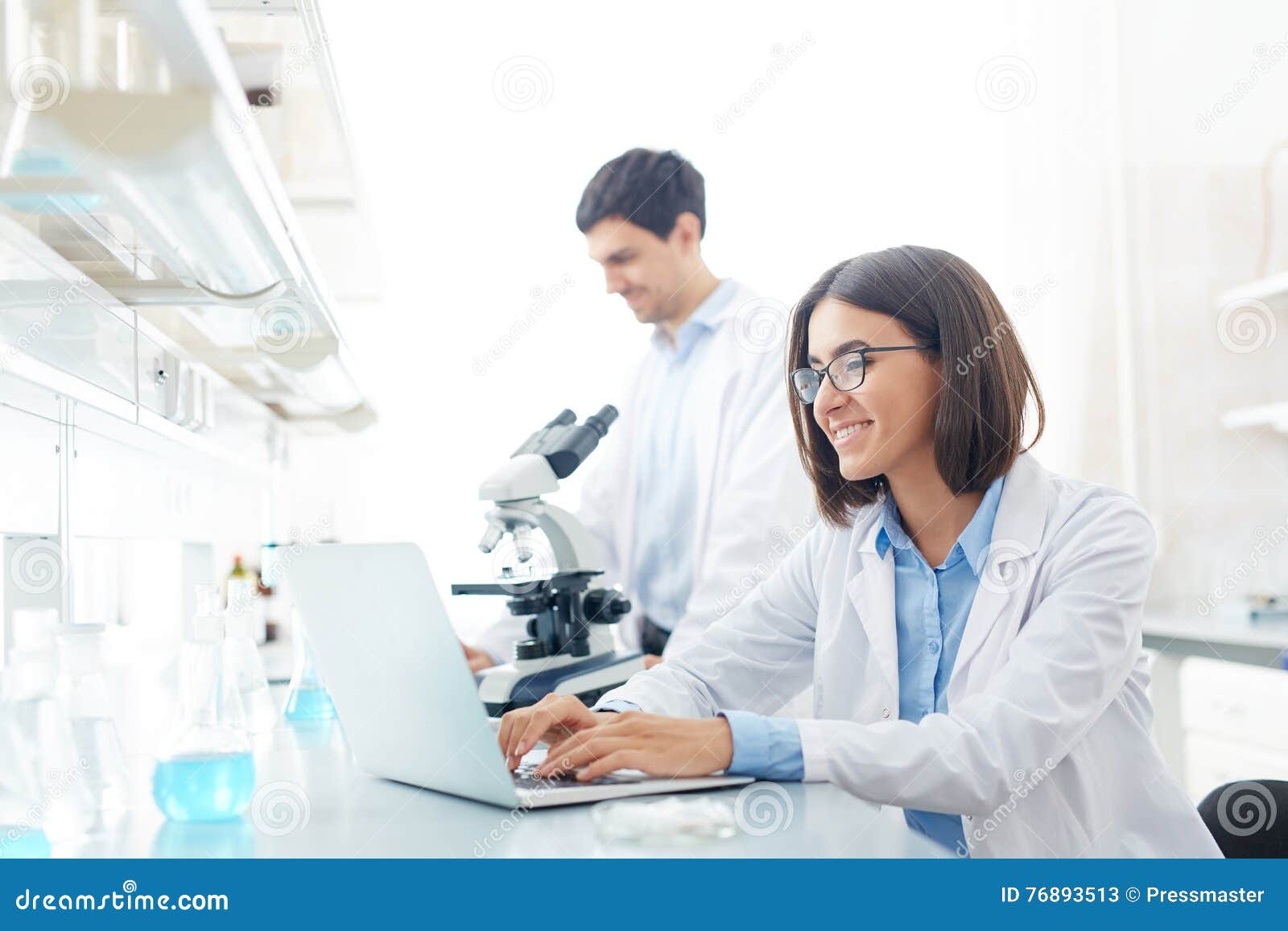 Typing in lab stock image. Image of biochemistry, network - 76893513