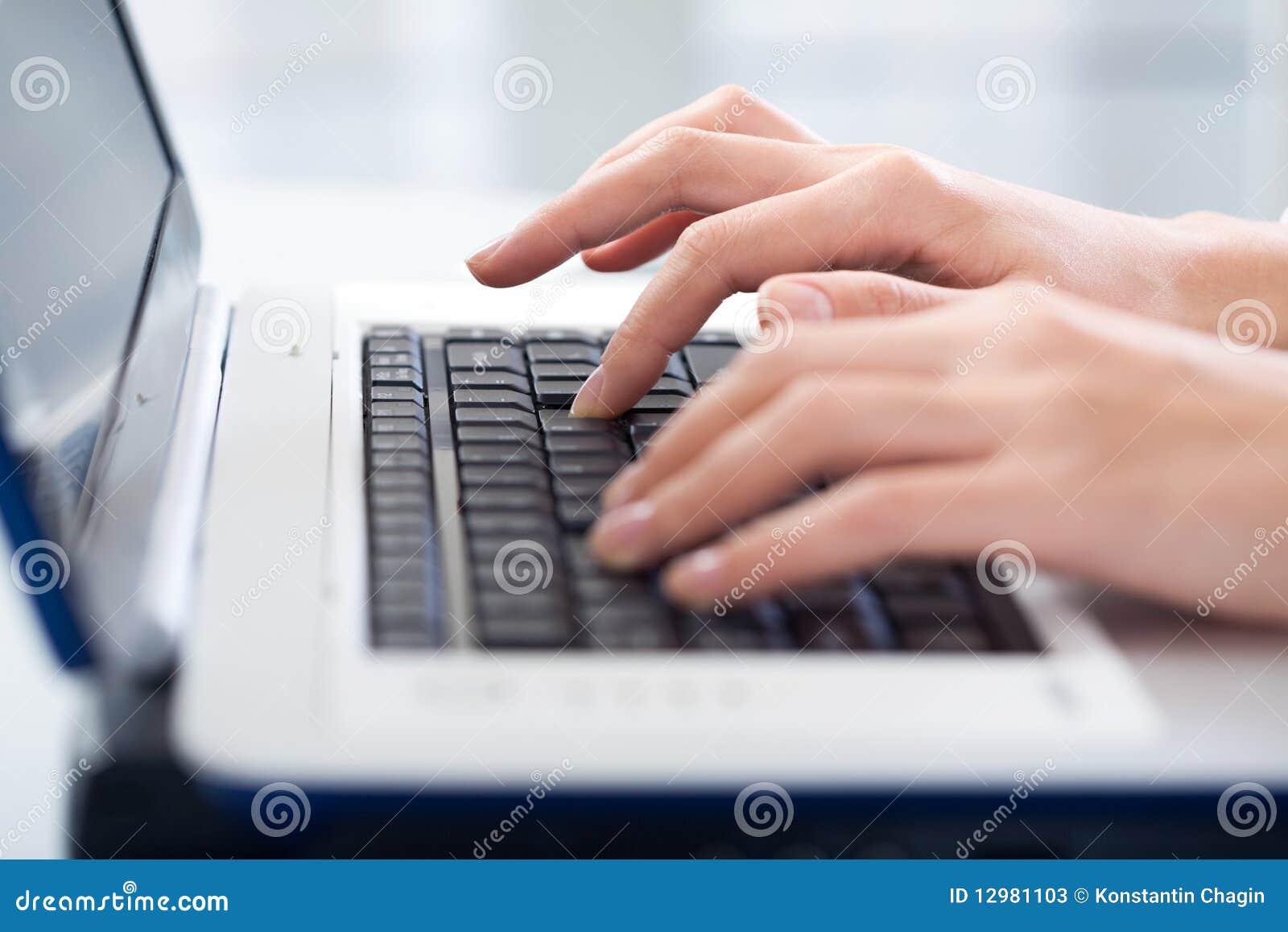 Typing a letter stock image. Image of data, peripherals - 12981103