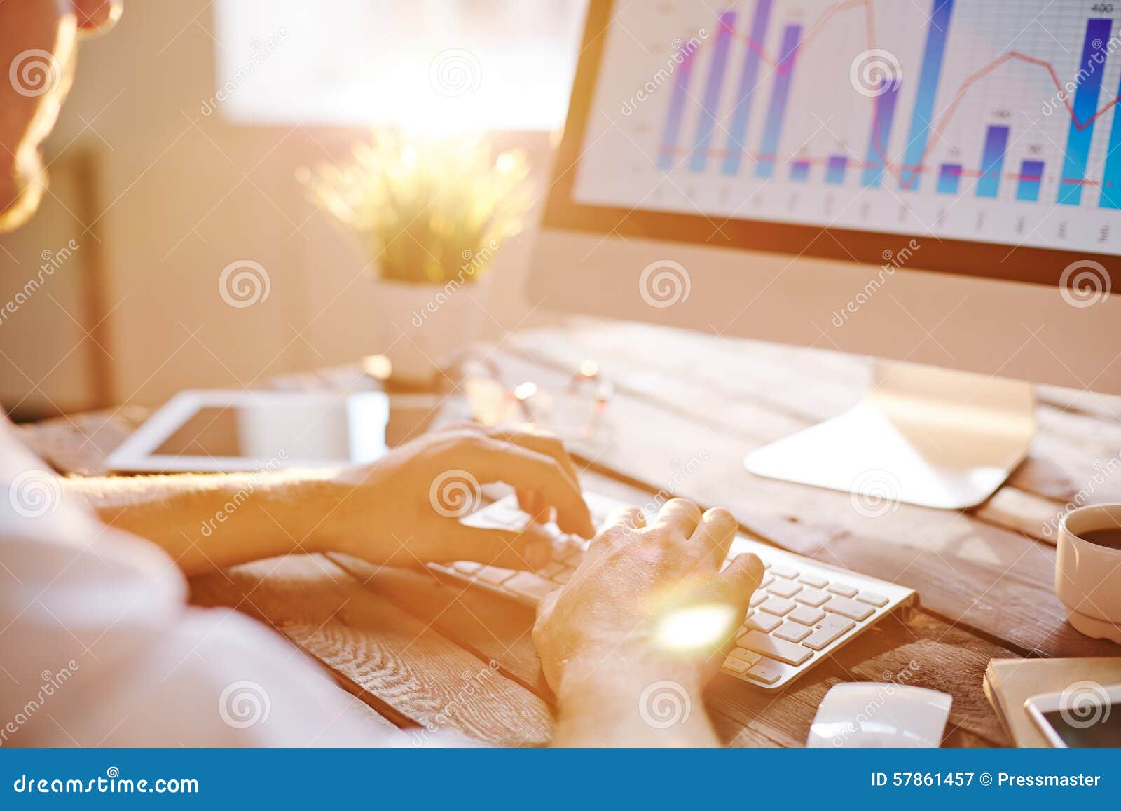Typing stock image. Image of businesspeople, contemporary - 57861457
