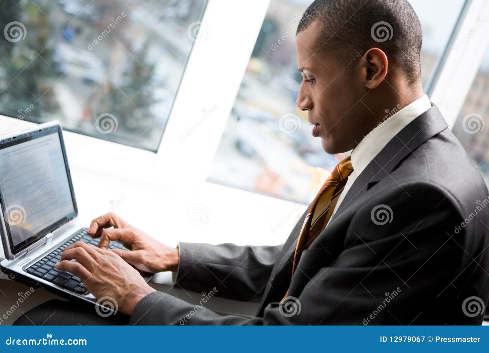 Typing man stock image. Image of adult, business, keypad - 12979067