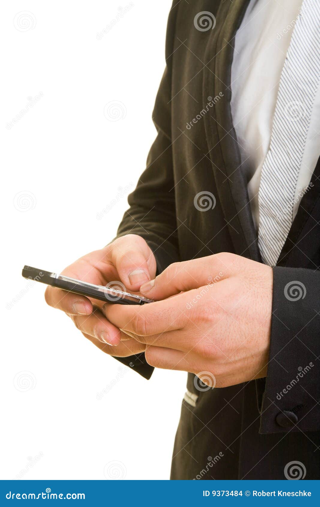 Typing a message stock photo. Image of male, cell, space - 9373484
