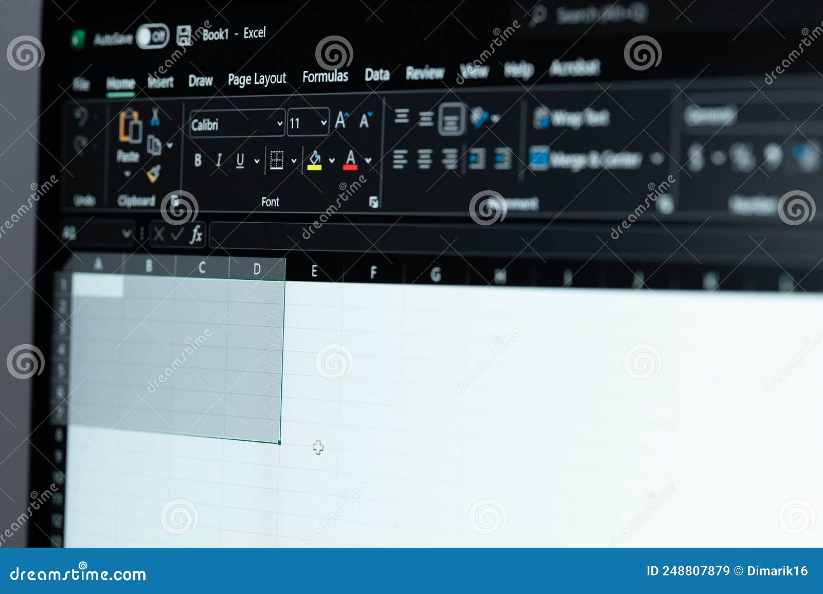 Typing in Microsoft excel editorial stock image. Image of digital ...