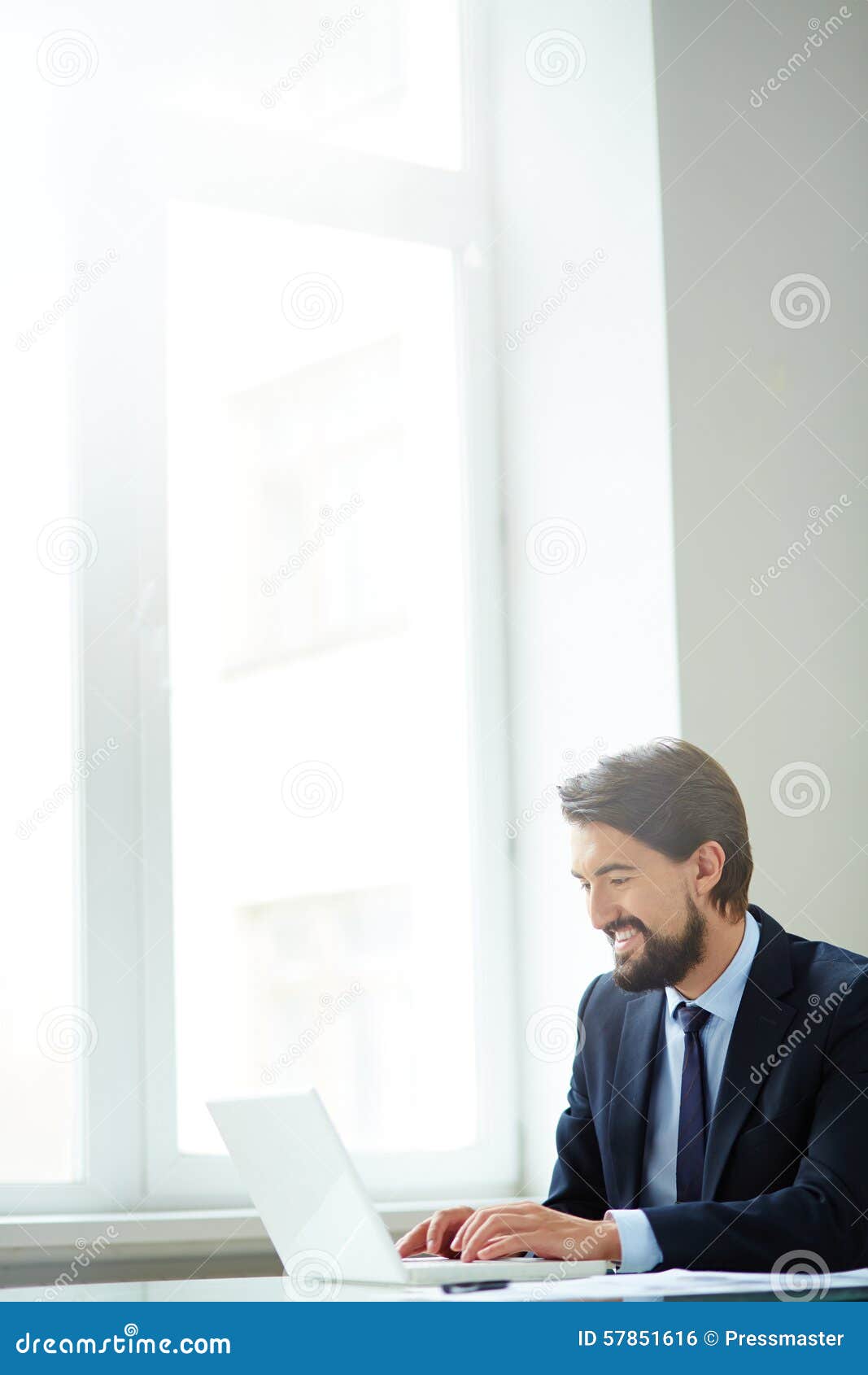 Typing in office stock photo. Image of collar, office - 57851616