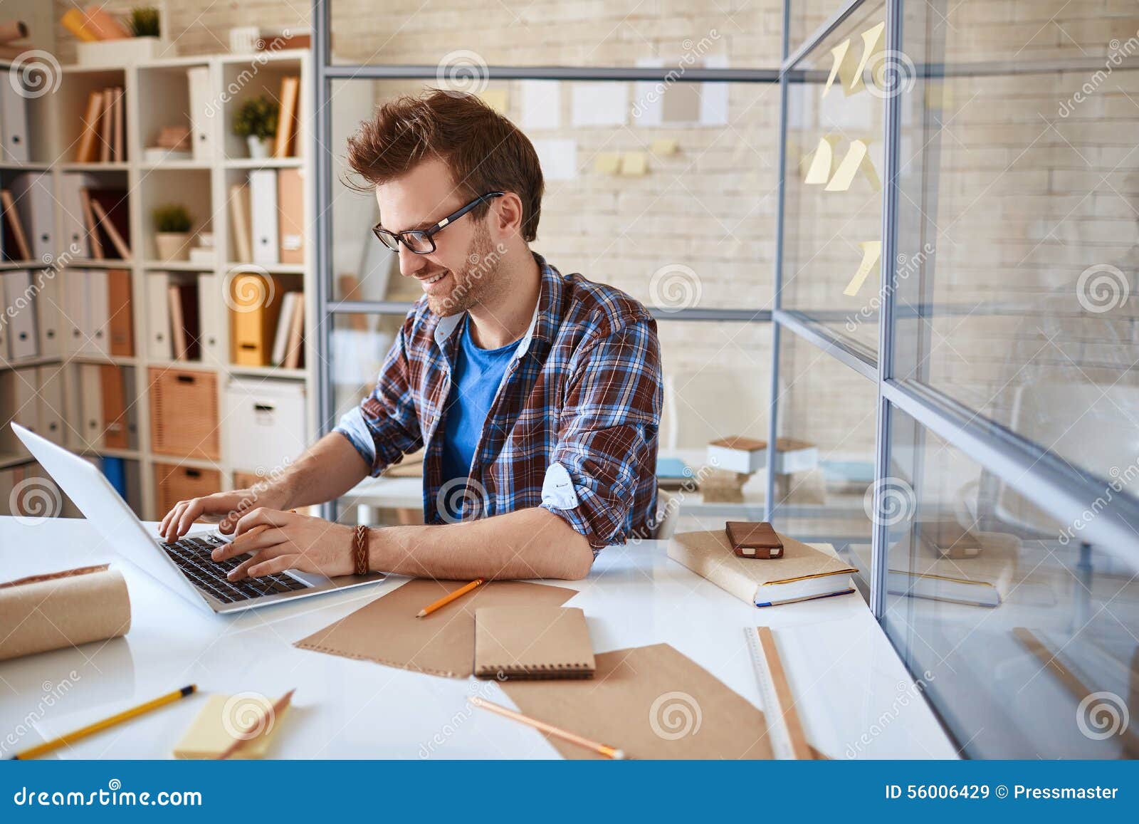 Typing in office stock image. Image of computing, corporate - 56006429