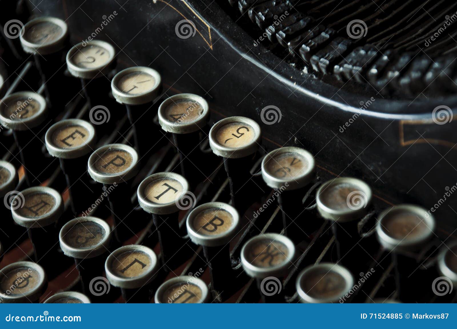 Typing on an Old Typewriter Stock Image - Image of bureaucracy ...