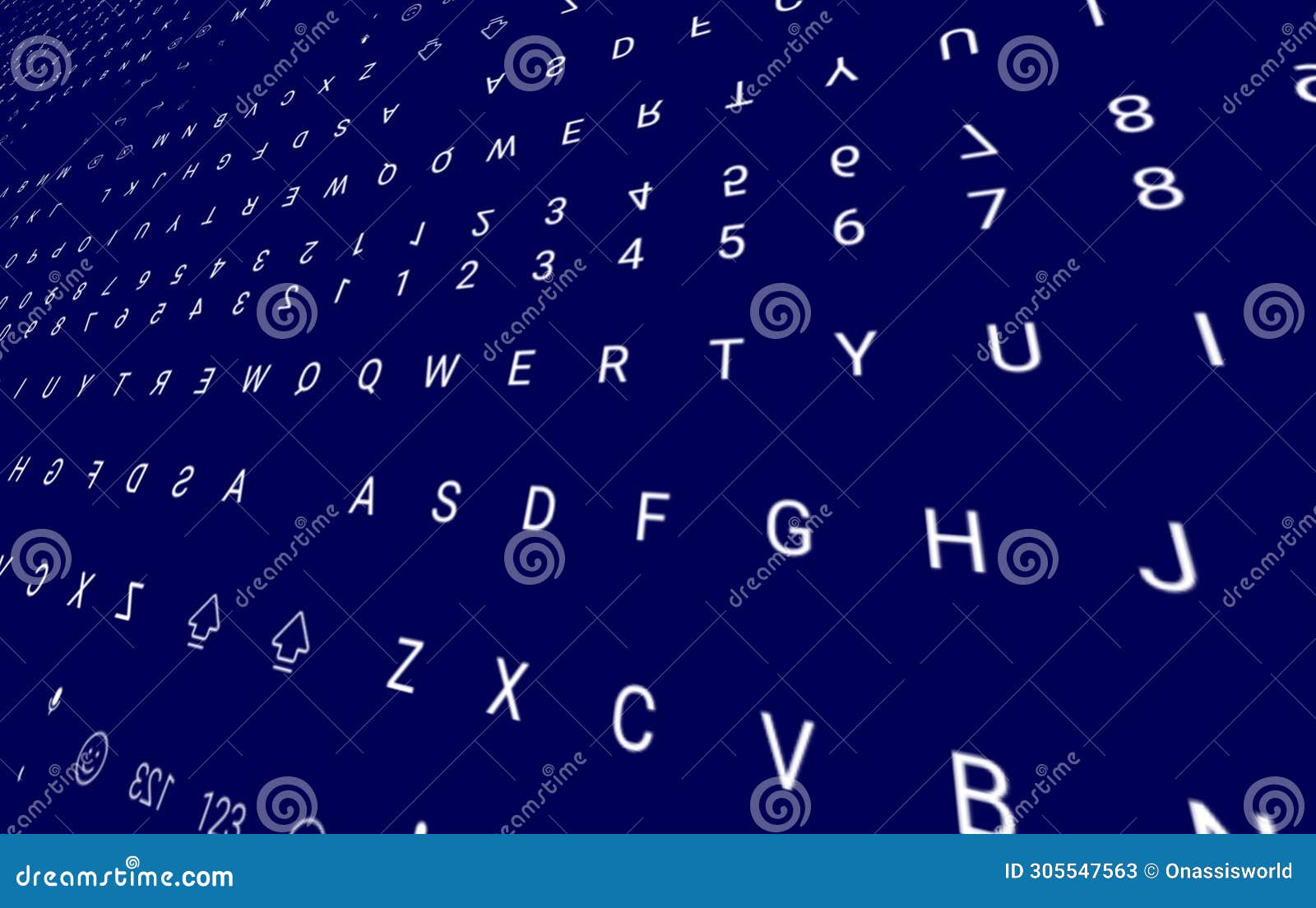 Typing Screen Virtual Mobile Keyboard Stock Image - Image of mobile ...