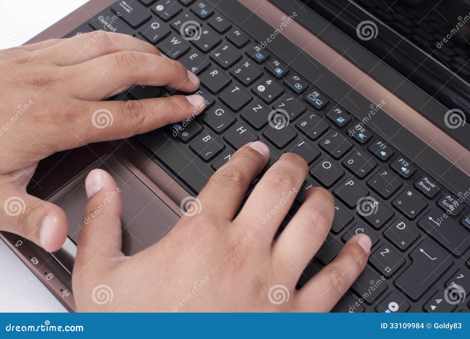 Typing stock photo. Image of macro, screen, equipment - 33109984