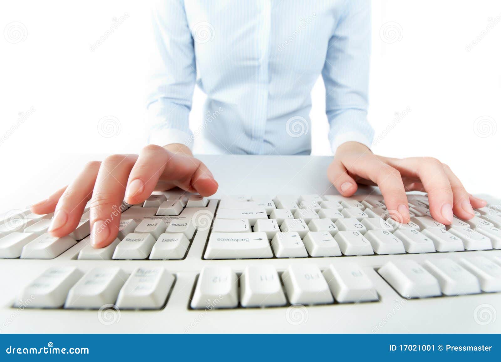Typing work stock image. Image of isolation, blue, button - 17021001