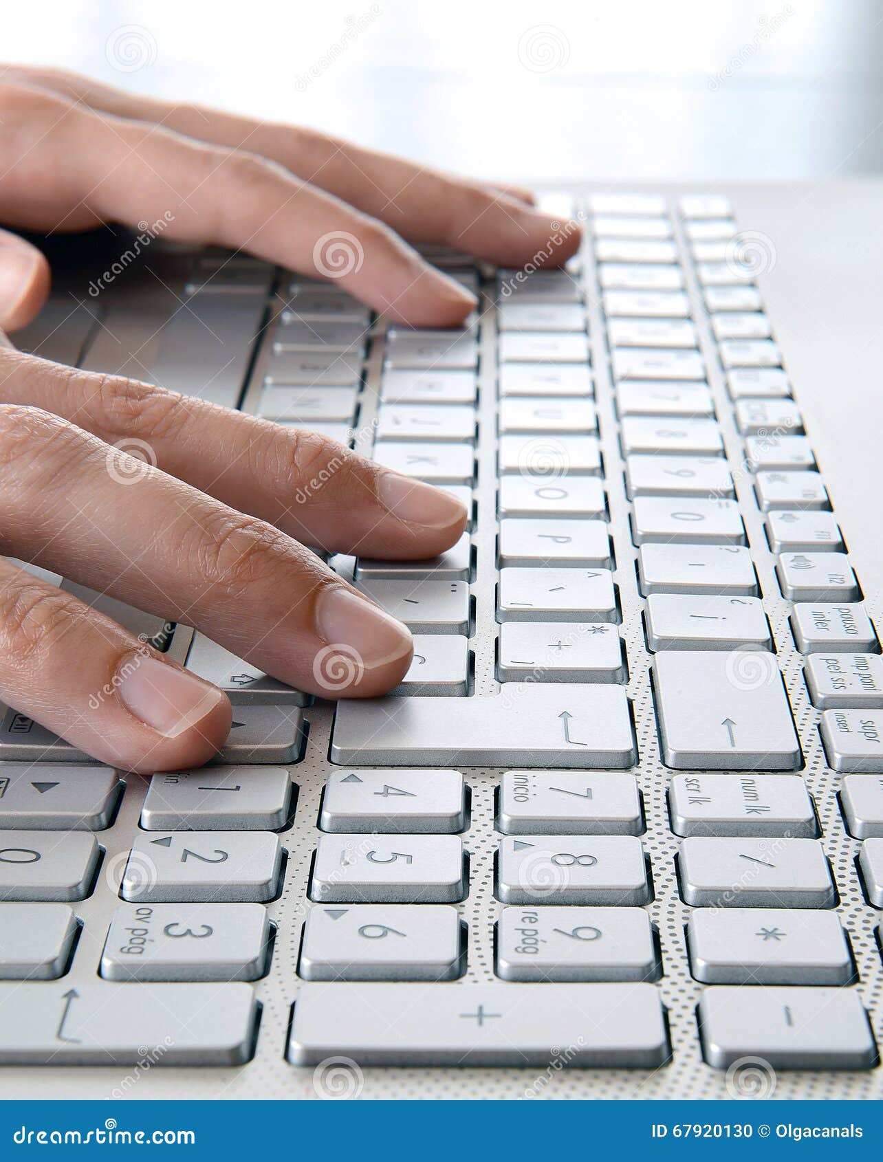 Typing Your Computer at Work Stock Photo - Image of equipment, work ...