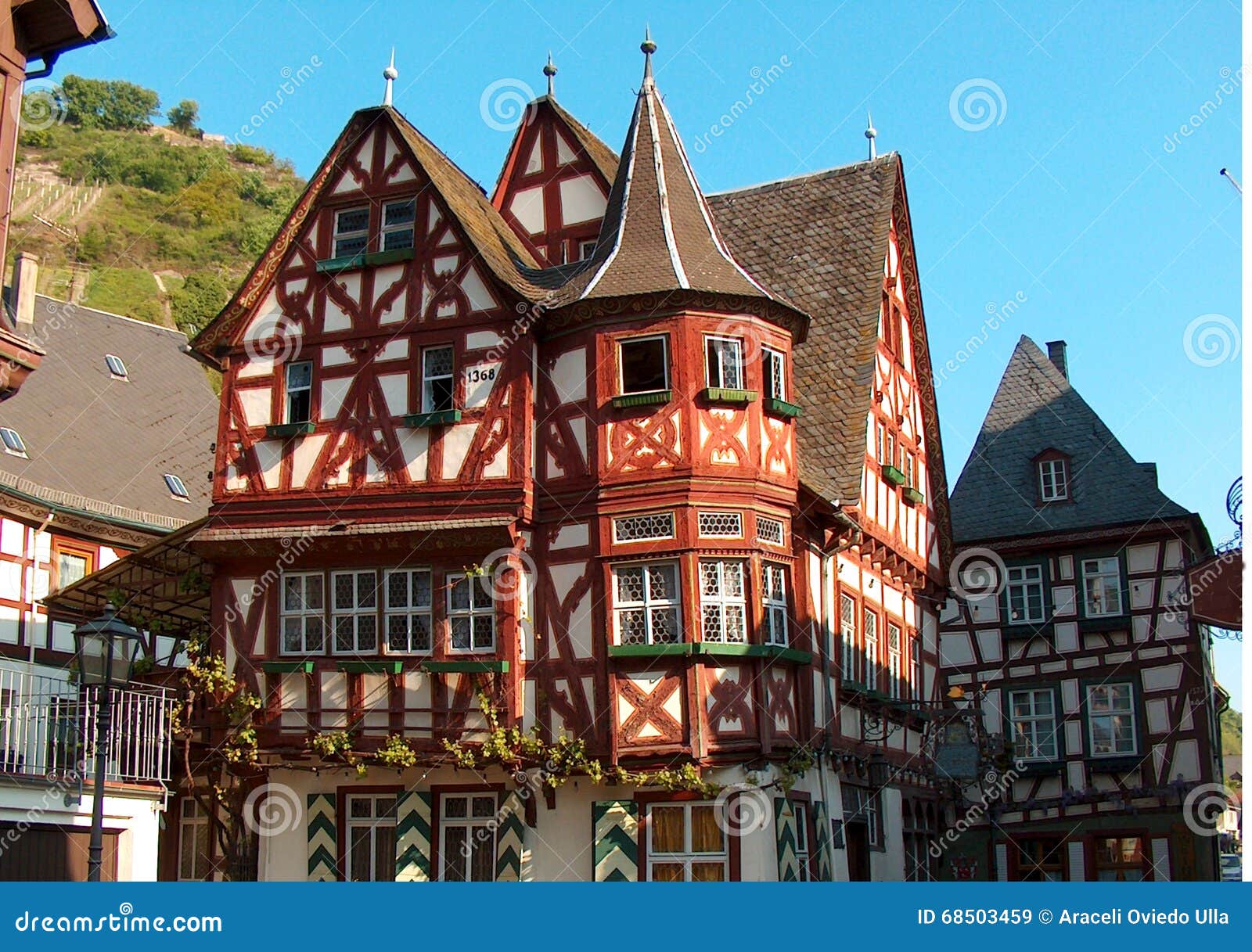 Typisch Duits huis stock afbeelding. Image of reis, duitsland - 68503459