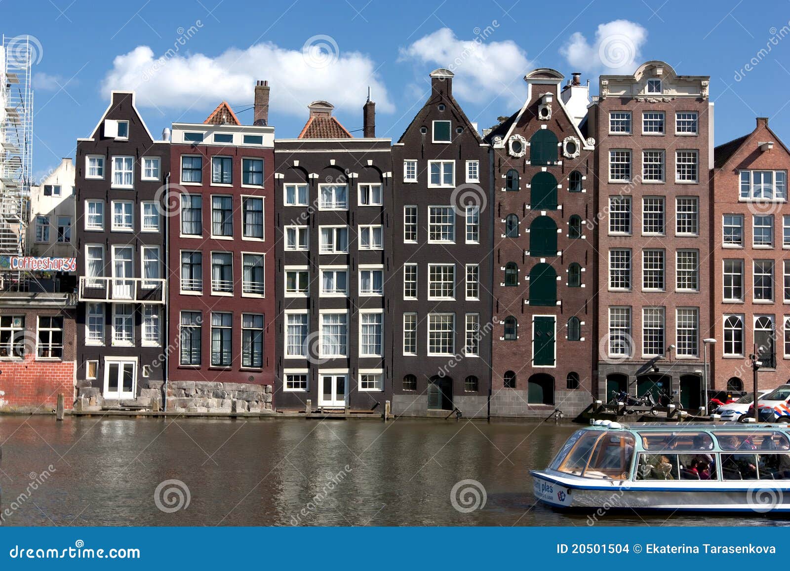 Typische Amsterdam-Architektur Stockfoto - Bild von reise, gabled: 20501504