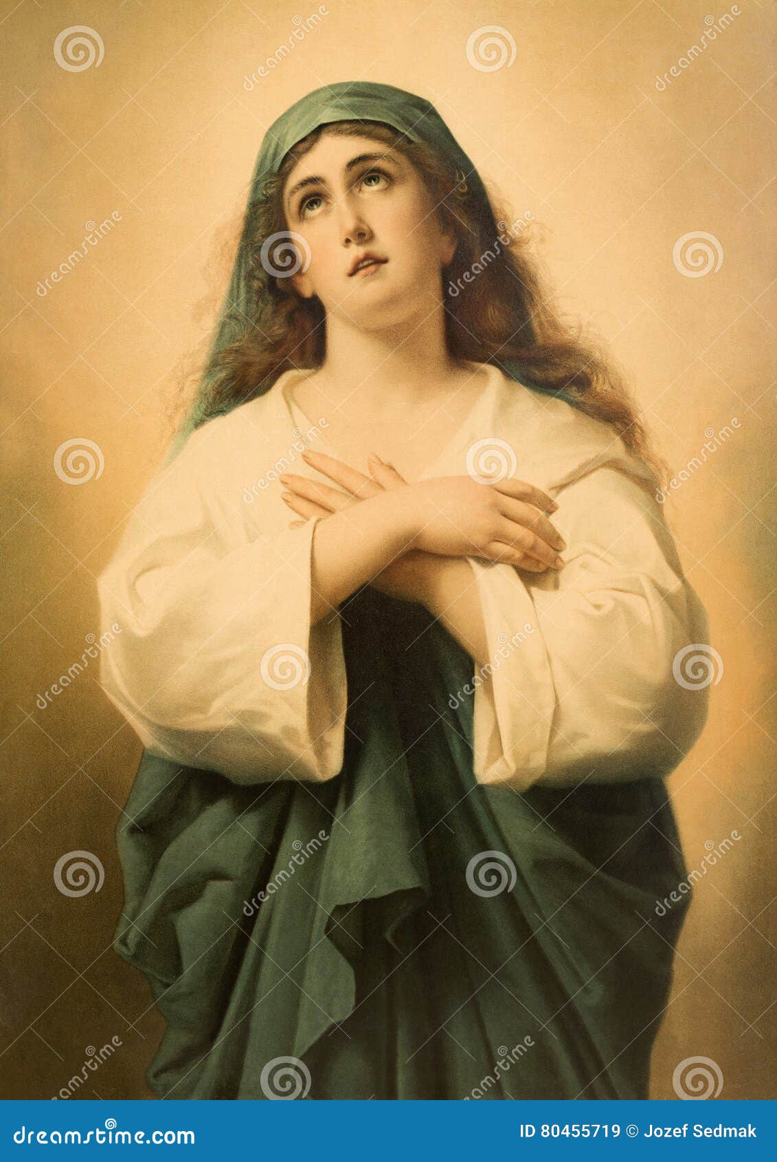 Typisches Katholisches Bild Von Jesus Christ Redaktionelles Stockbild ...