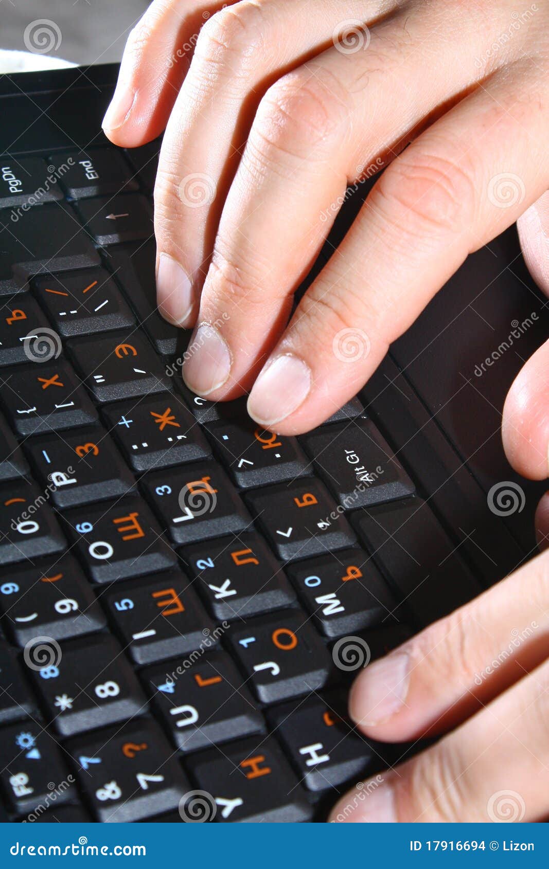 TYPIST stock photo. Image of closeup, keyboard, hardware - 17916694