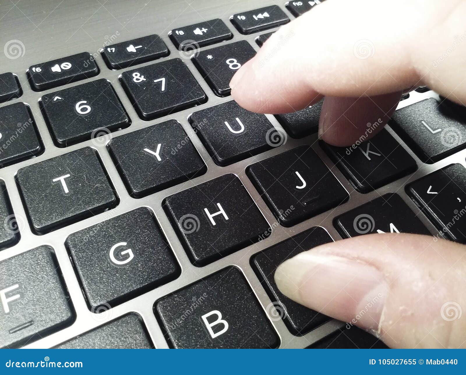 Typing on the Computer Keyboard Stock Image - Image of typing, business ...