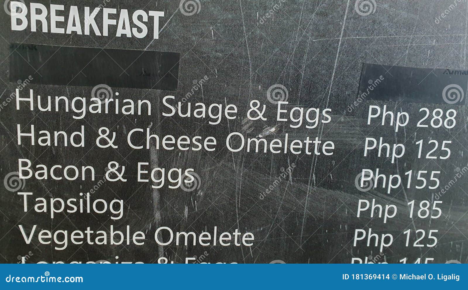 Typo Error in Restaurant Food Menu Stock Photo - Image of menu, typo ...