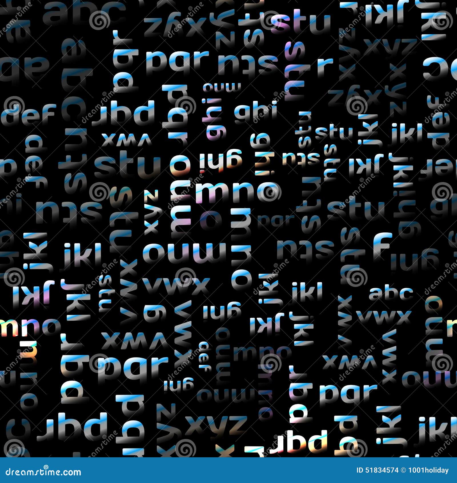 Typographic seamless stock vector. Illustration of alphabet - 51834574