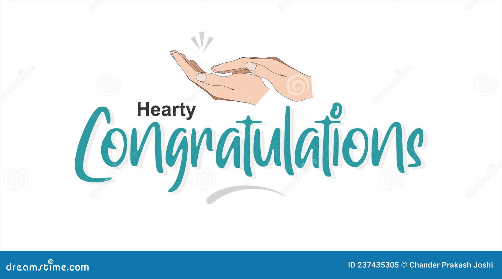 Typographic Template Design for Congratulations. Beautiful Calligraphy ...