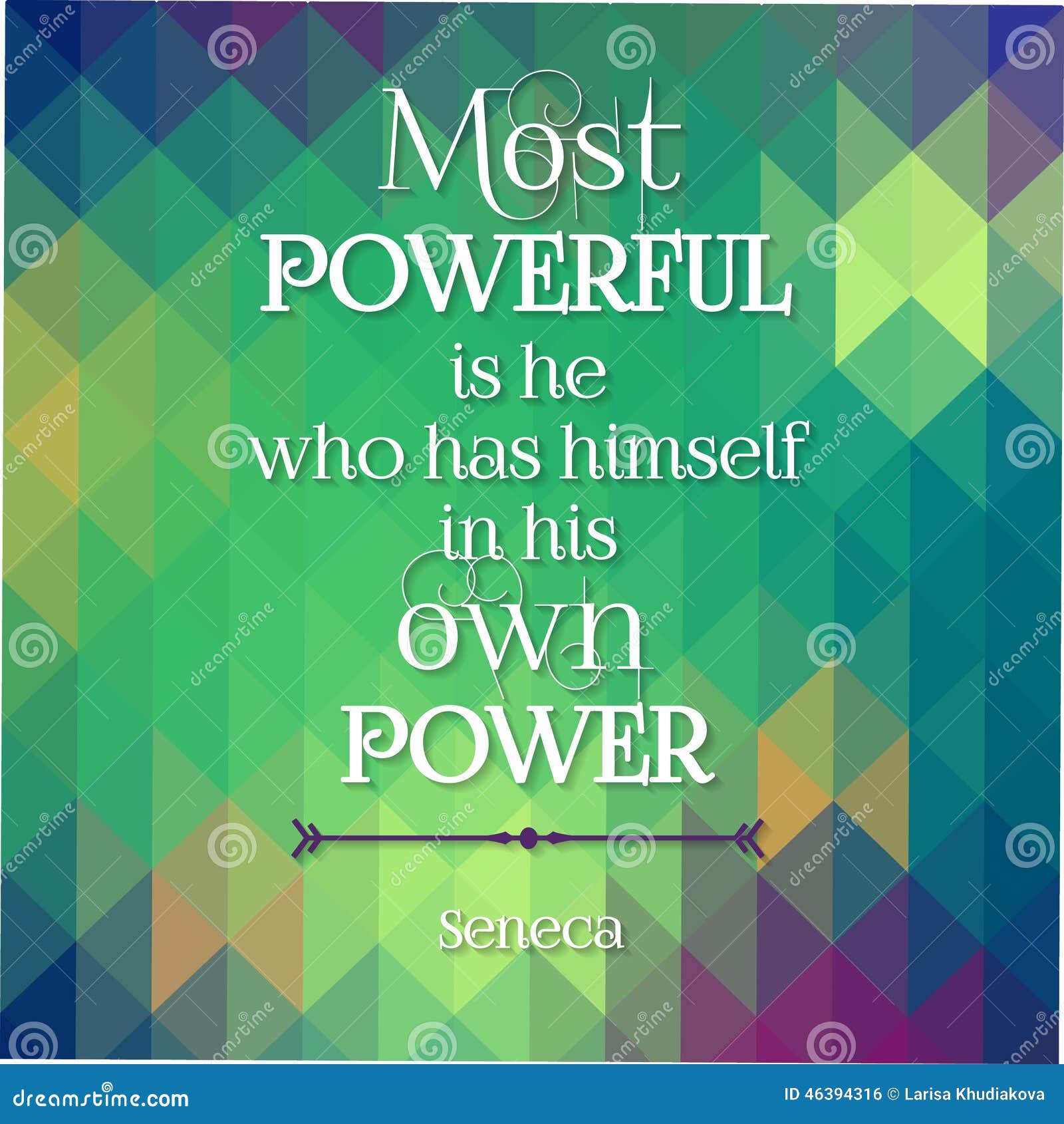 Typographical Background Illustration with Quote of Seneca Stock Vector ...