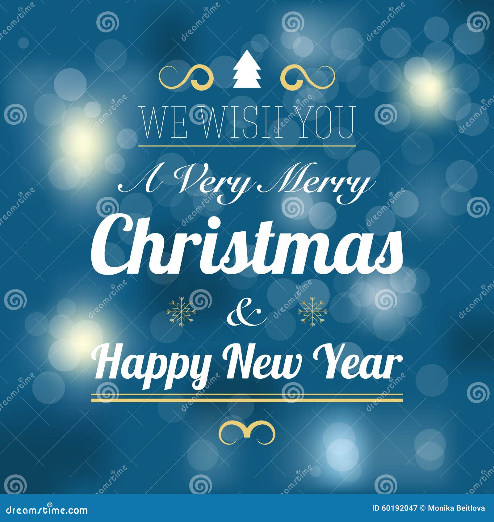 Typography Christmas card stock vector. Illustration of icon - 60192047