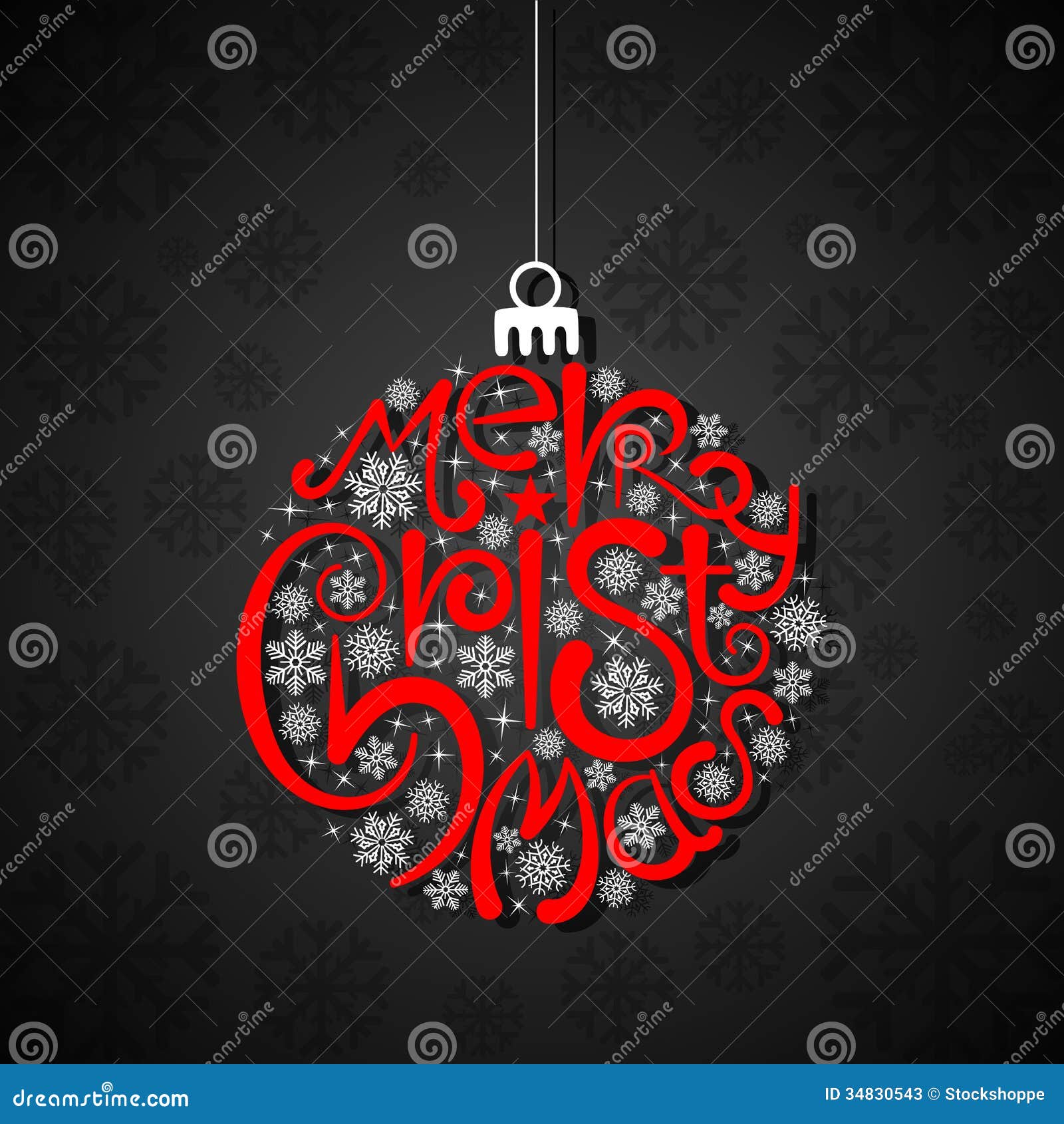 Typography Christmas card stock vector. Illustration of glitter - 34830543