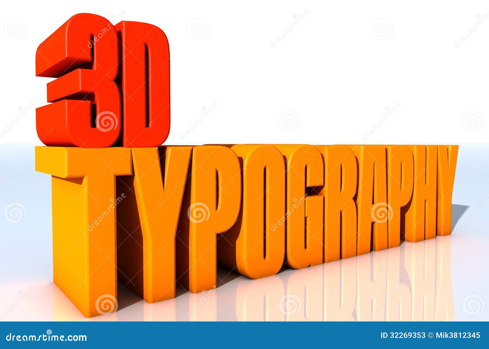 Typography stock illustration. Illustration of type, dimensional - 32269353