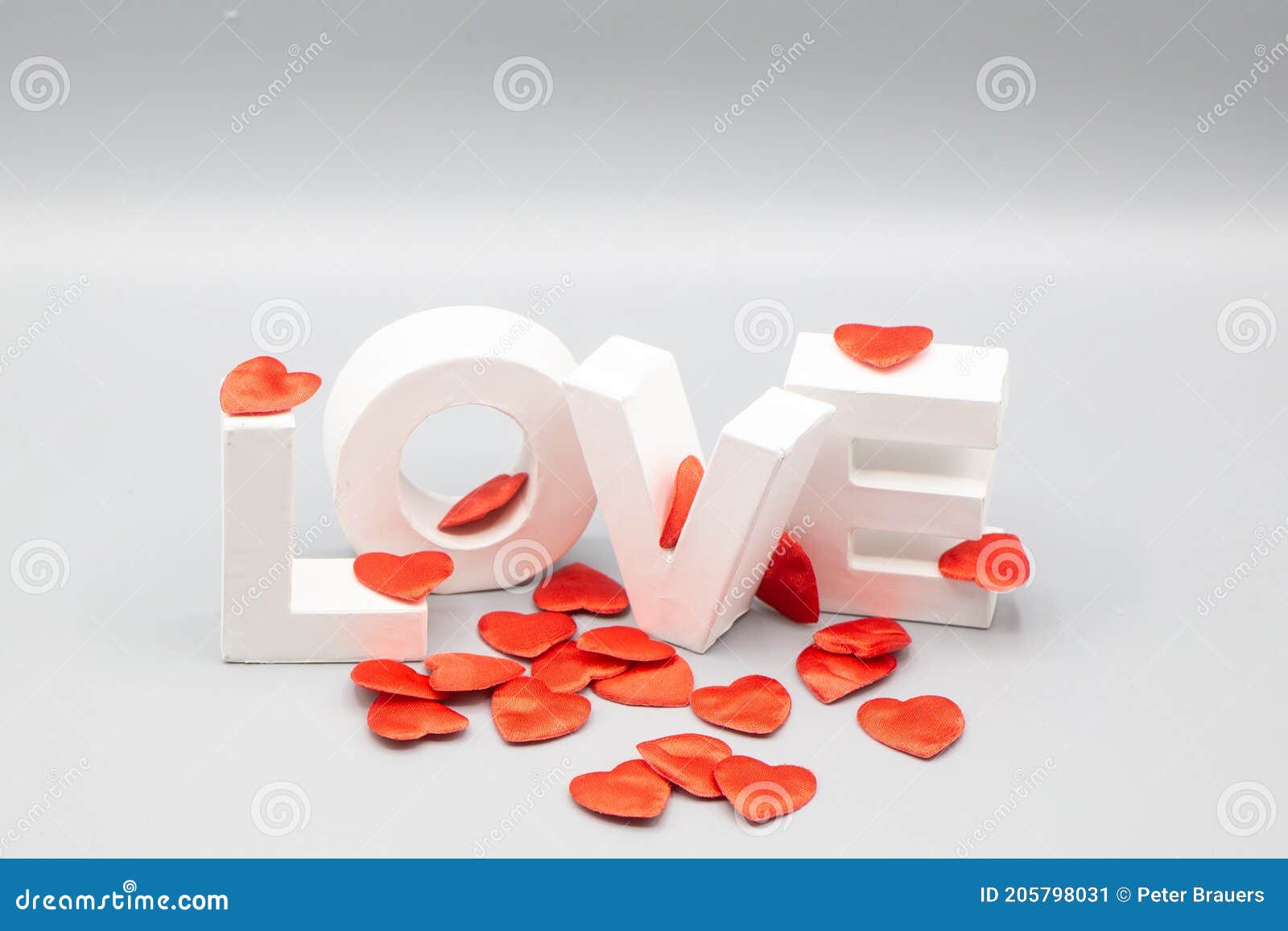 Typography 3d Letters Word Love in White Color Stock Image - Image of ...