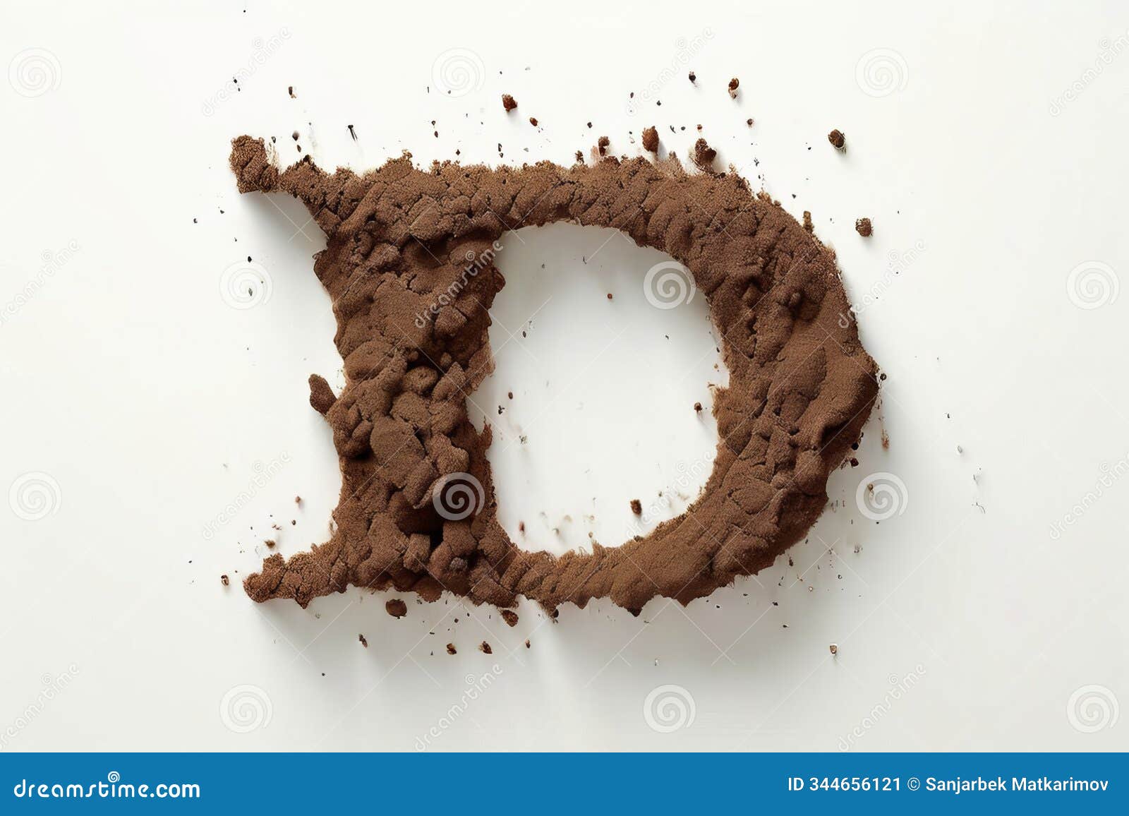 Typography Dirt Particles Forming Letters and Words Stock Image - Image ...