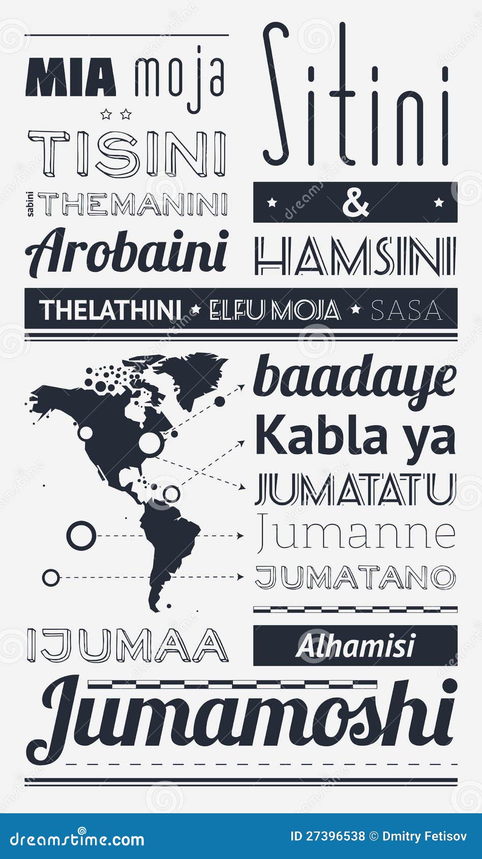 Typography with Elements of Infographics Stock Vector - Illustration of ...