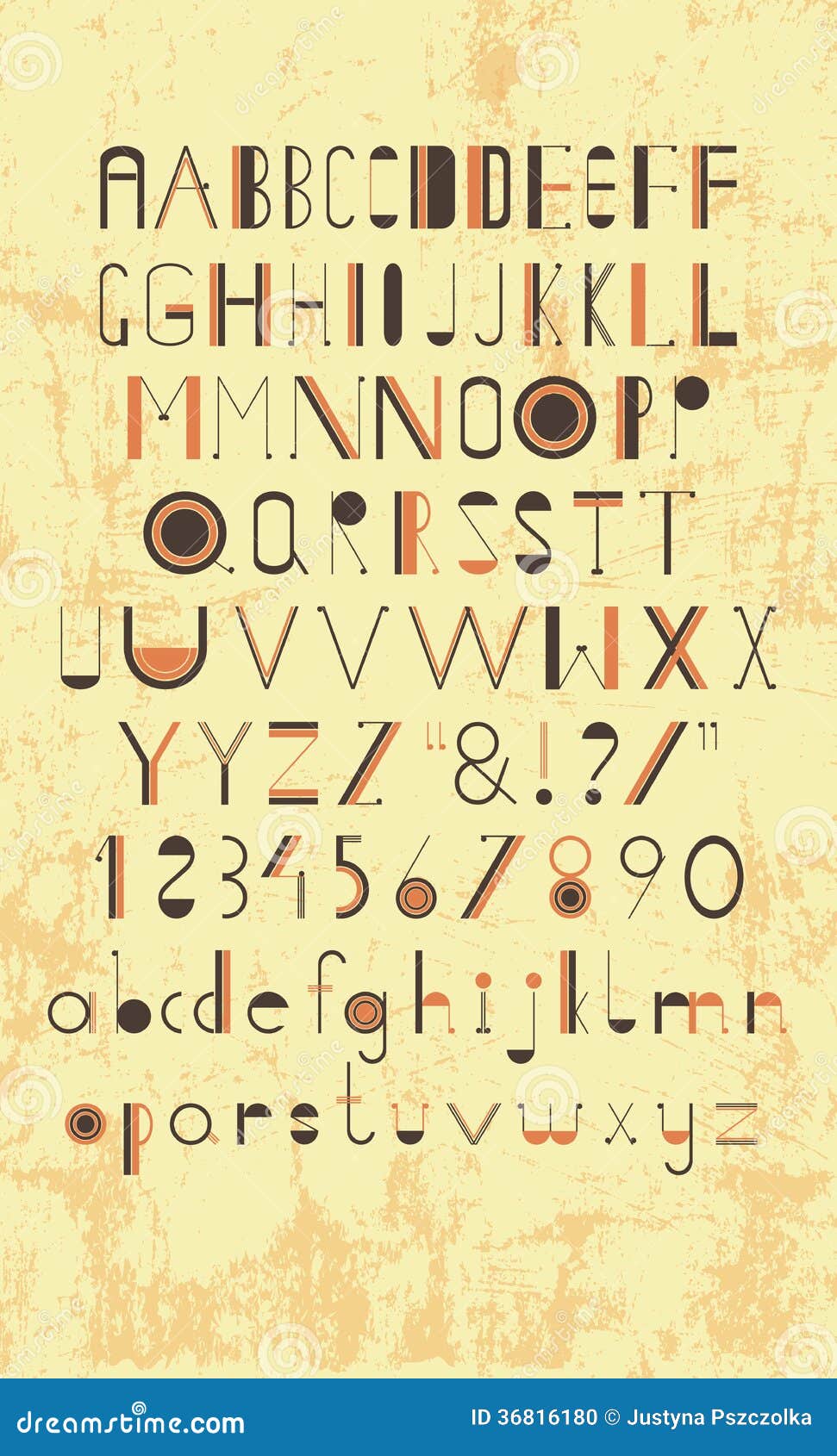 Fun Modernist Alphabet, Cartoon Sans Serif Letters, Modernism Font For ...