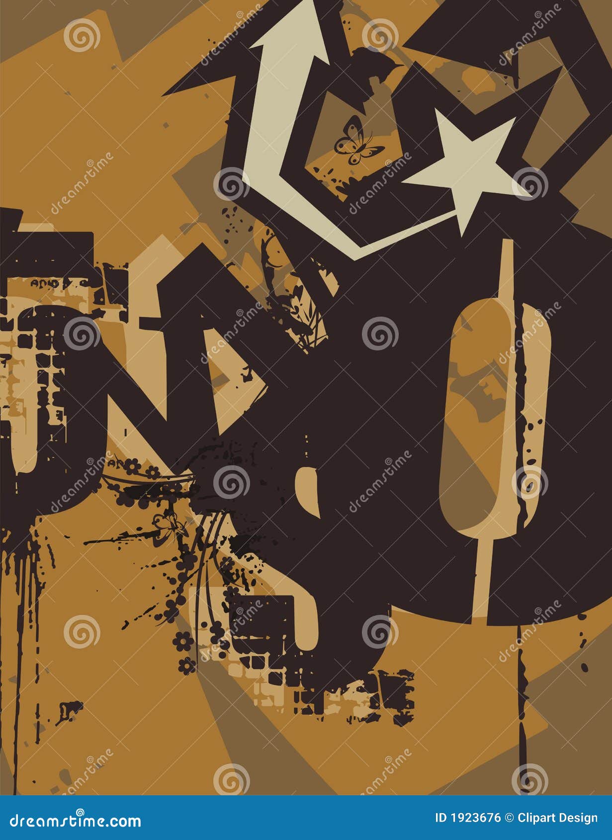 Typography Grunge Background Stock Illustration - Illustration of ...